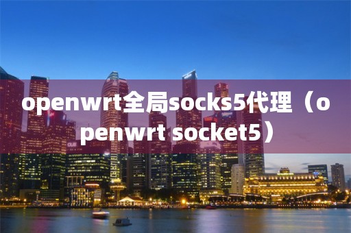 openwrt全局socks5代理（openwrt socket5）|IP代理网